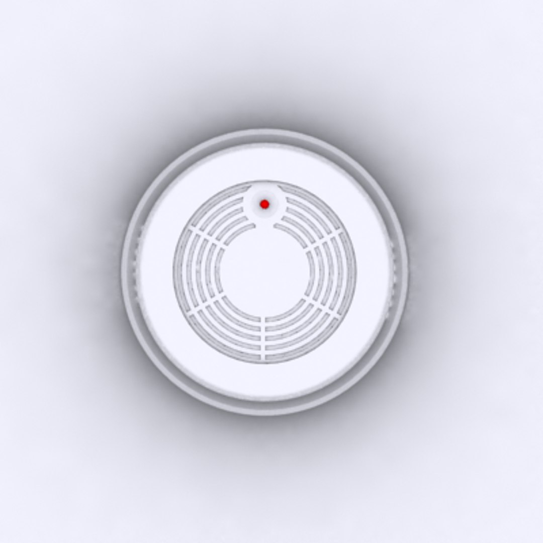 3d Smoke Detector Model