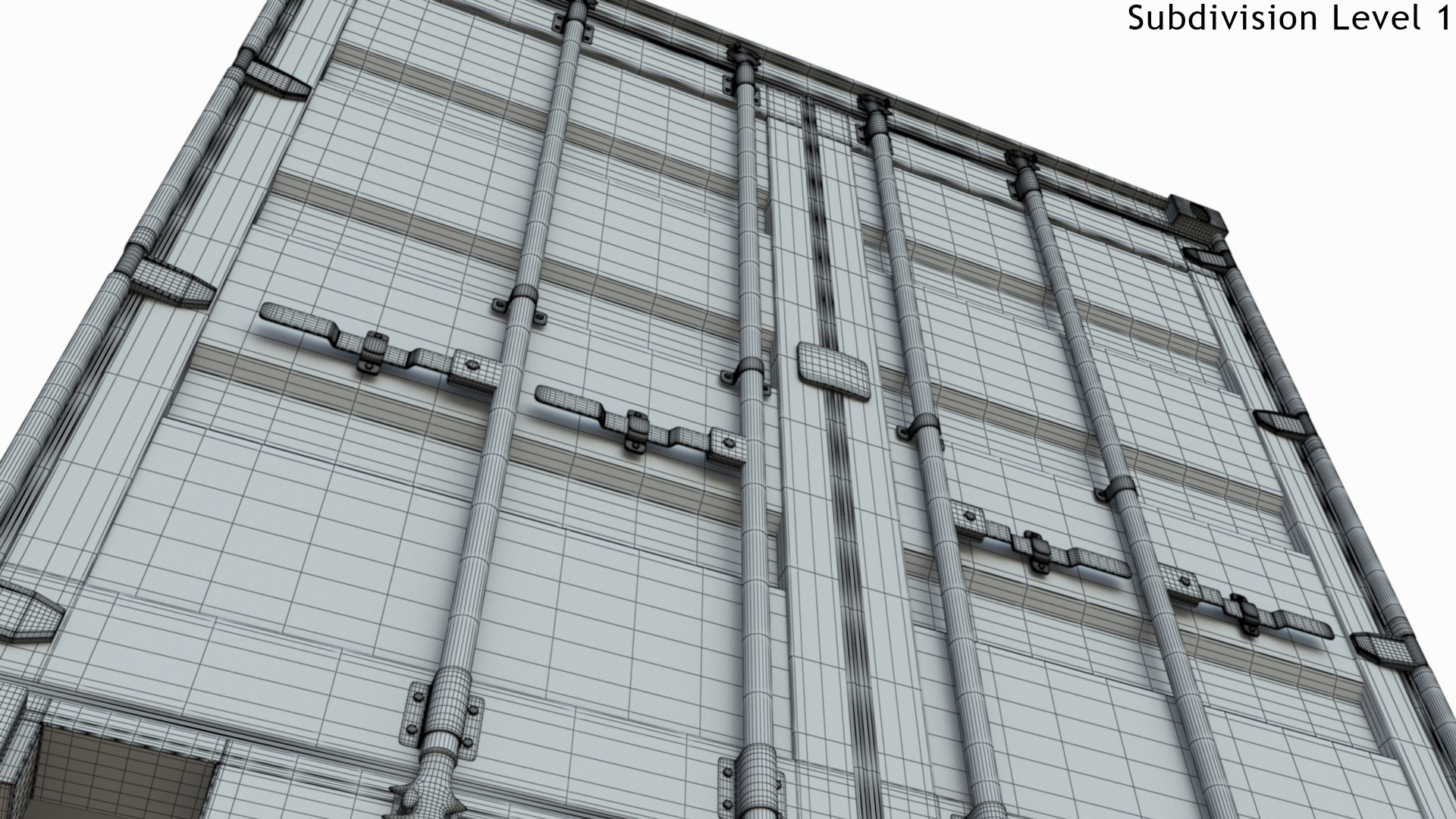 Container 20 ft ISO 3D model - TurboSquid 2141228