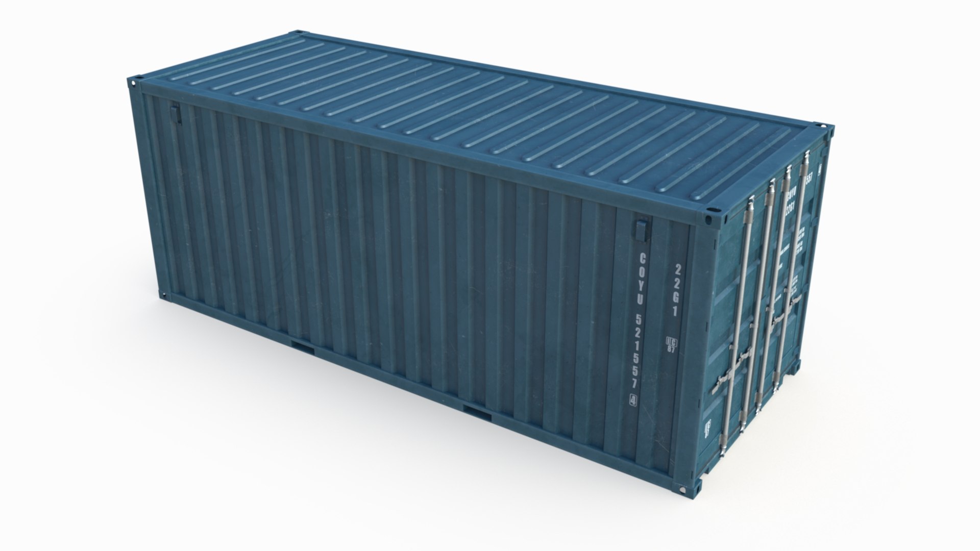 Container 20 Ft ISO 3D Model - TurboSquid 2141228