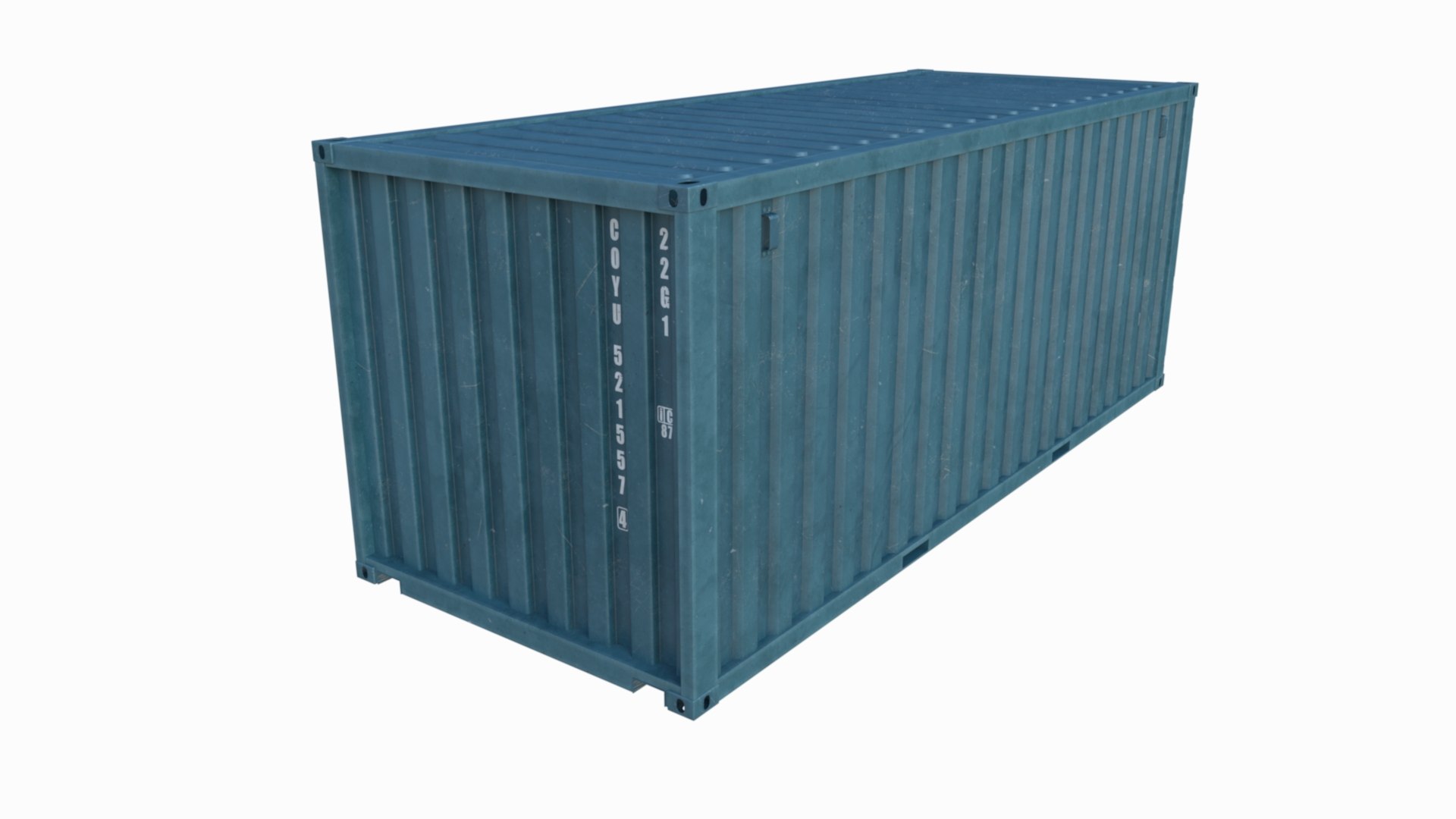 Container 20 Ft ISO 3D Model - TurboSquid 2141228