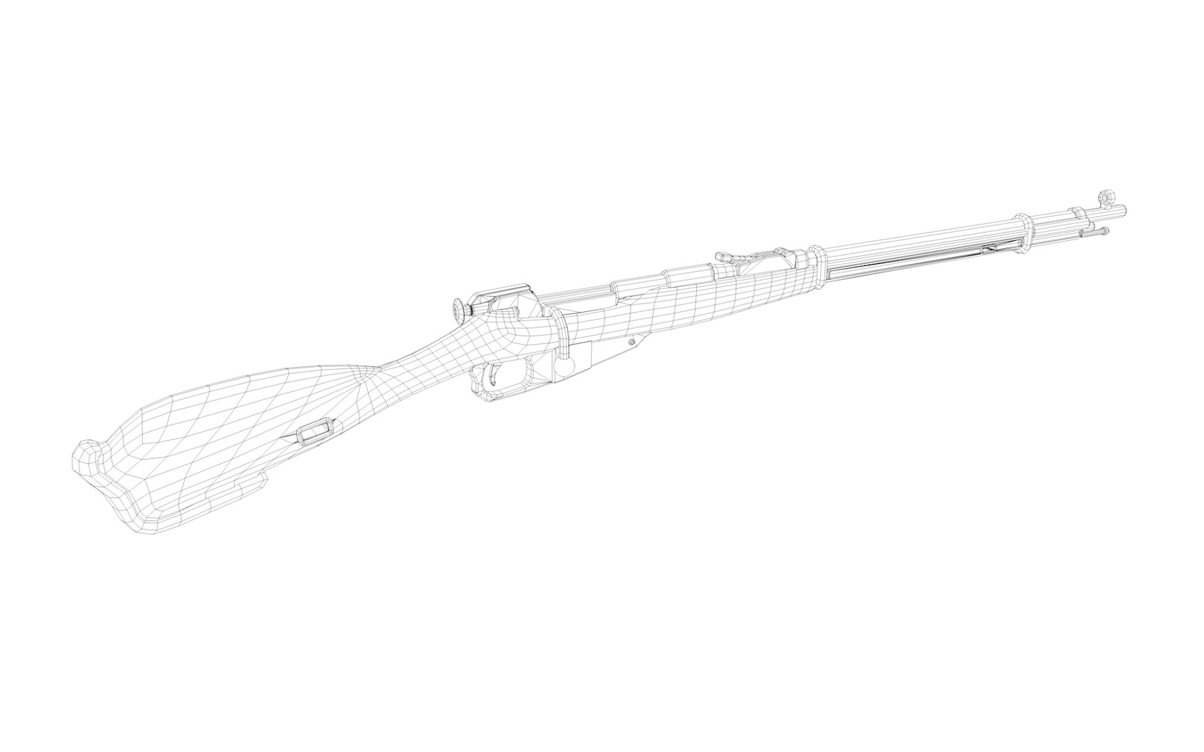 Mosin Rifle 3D Model - TurboSquid 1644460