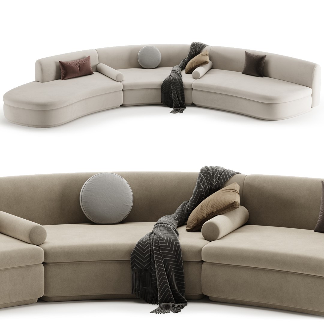 Baxter Piaf Sofa 3D - TurboSquid 2103173