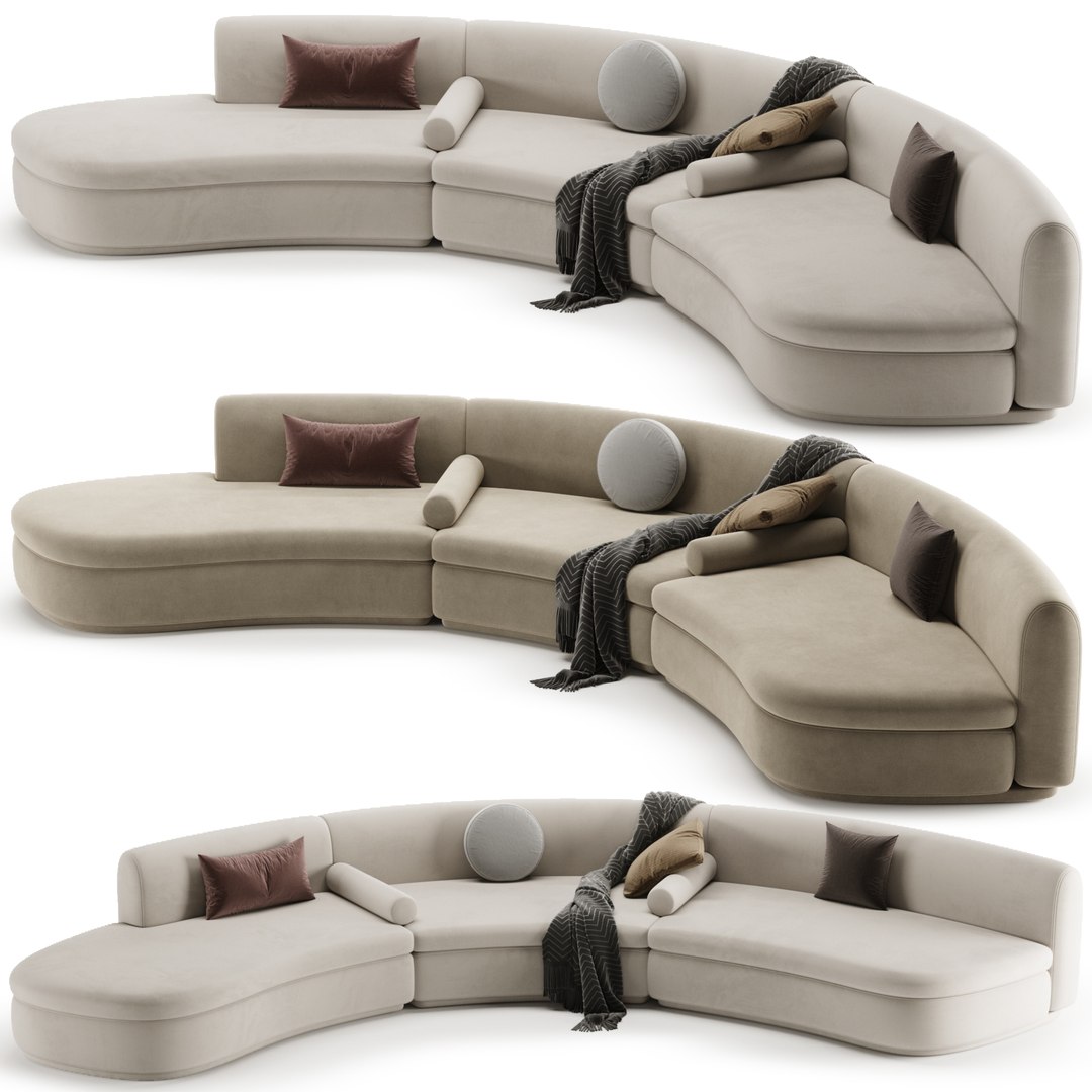 Baxter Piaf Sofa 3D - TurboSquid 2103173