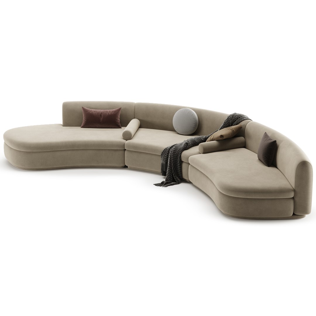 Baxter Piaf Sofa 3D - TurboSquid 2103173
