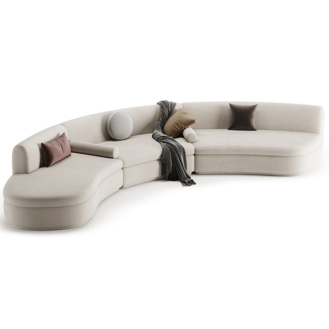 Baxter Piaf Sofa 3D - TurboSquid 2103173