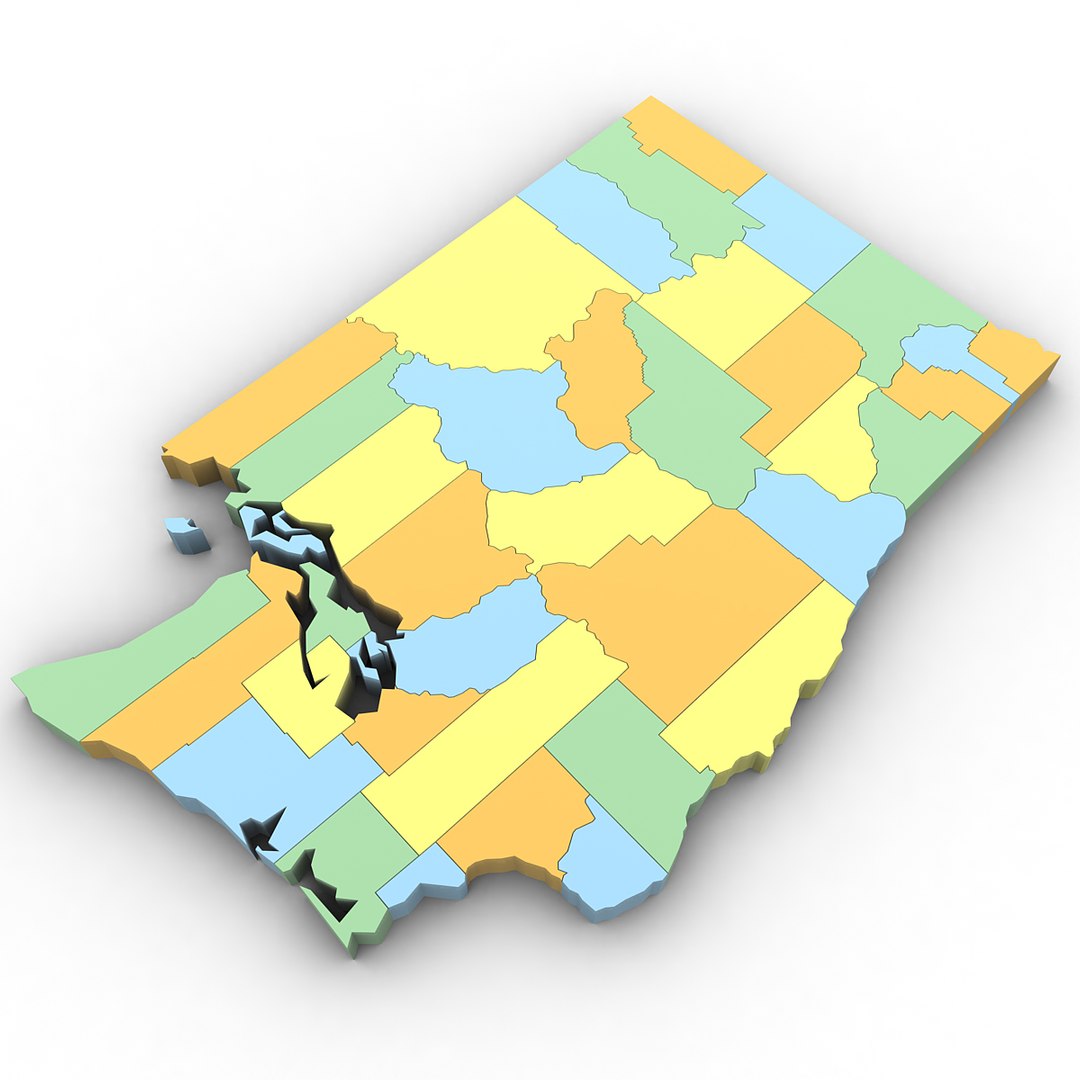 3D Political Washington - TurboSquid 1302432