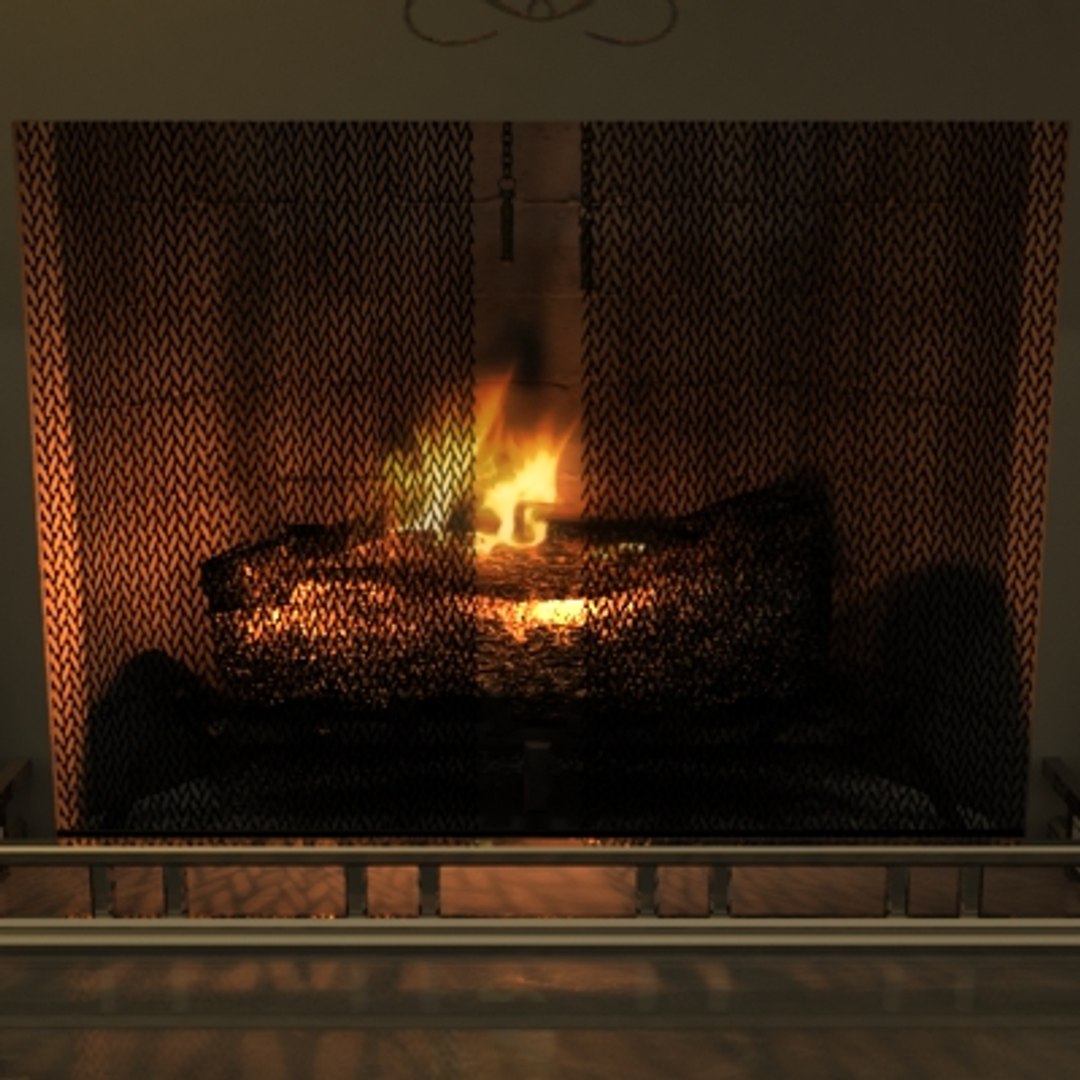 3ds max fireplace place