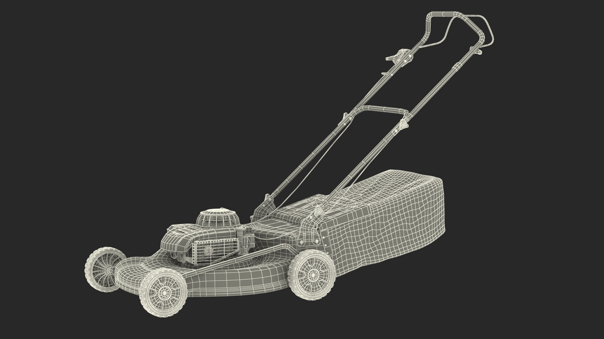 Cordless Push Lawn Mower 3D Model - TurboSquid 1511259