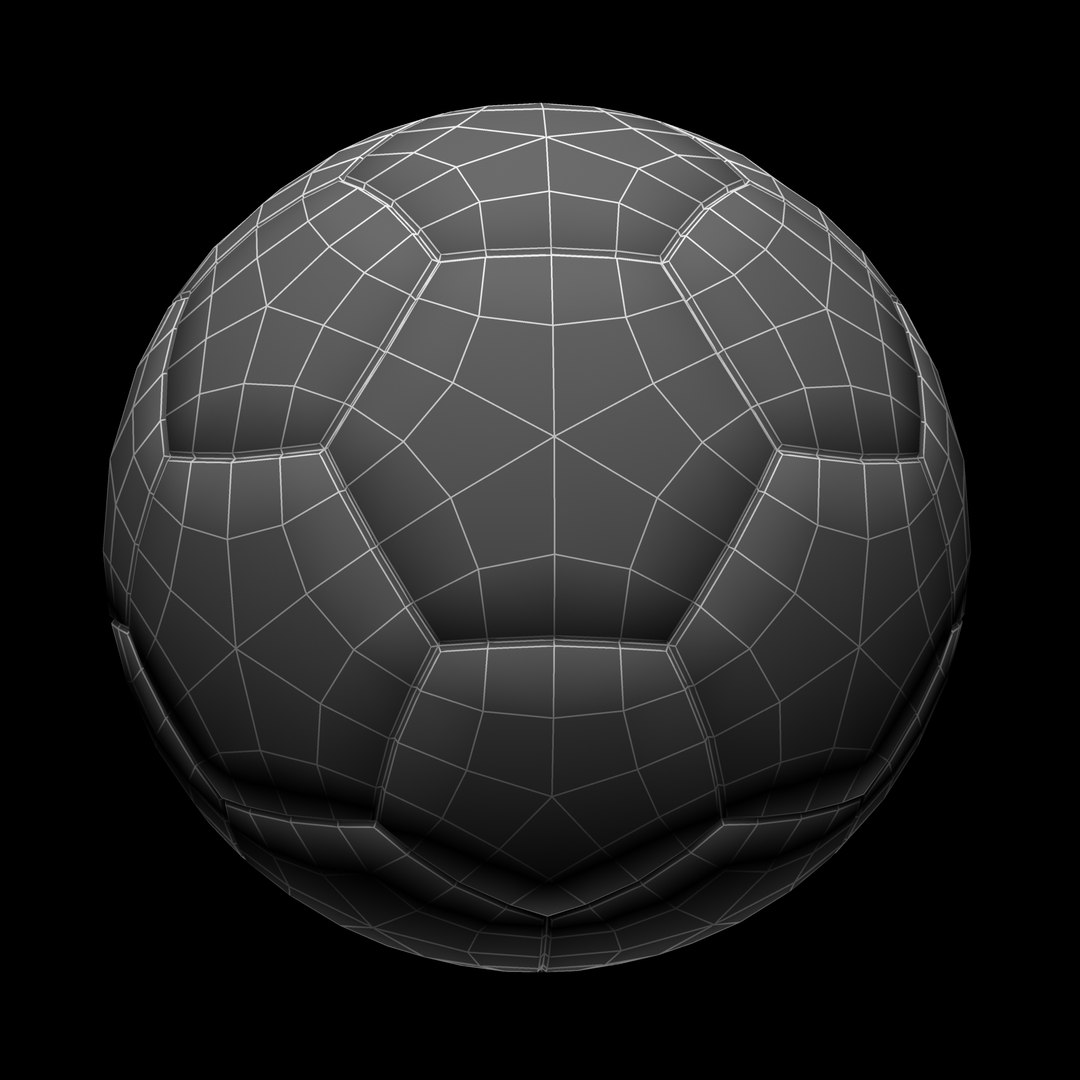 soccer-ball 1 ball 3d dxf