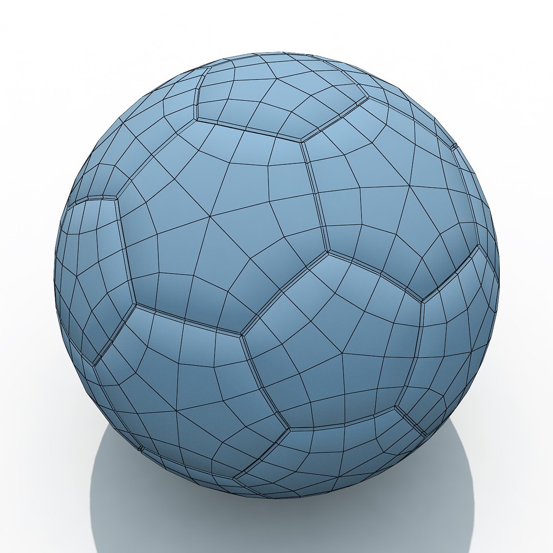 soccer-ball 1 ball 3d dxf