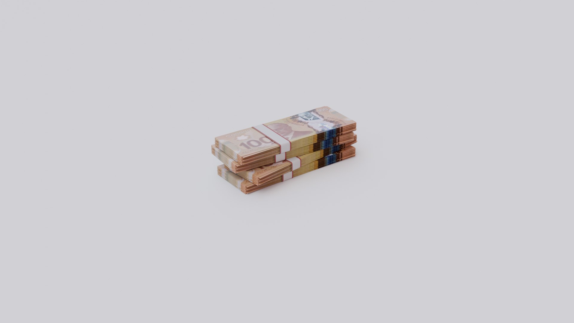 3D Canadian 100 Dollar CAD Currency Model - TurboSquid 2375572