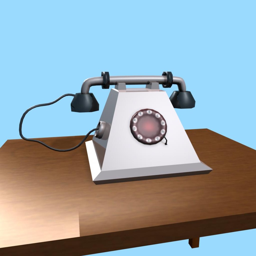 old telephone obj