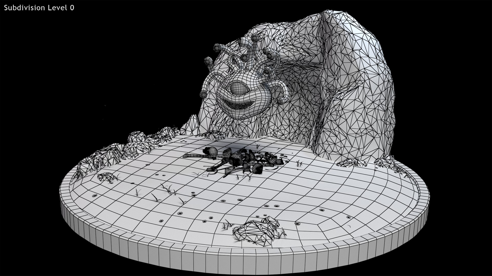 Stylized Cute Beholder Diorama 3D Model - TurboSquid 1732448