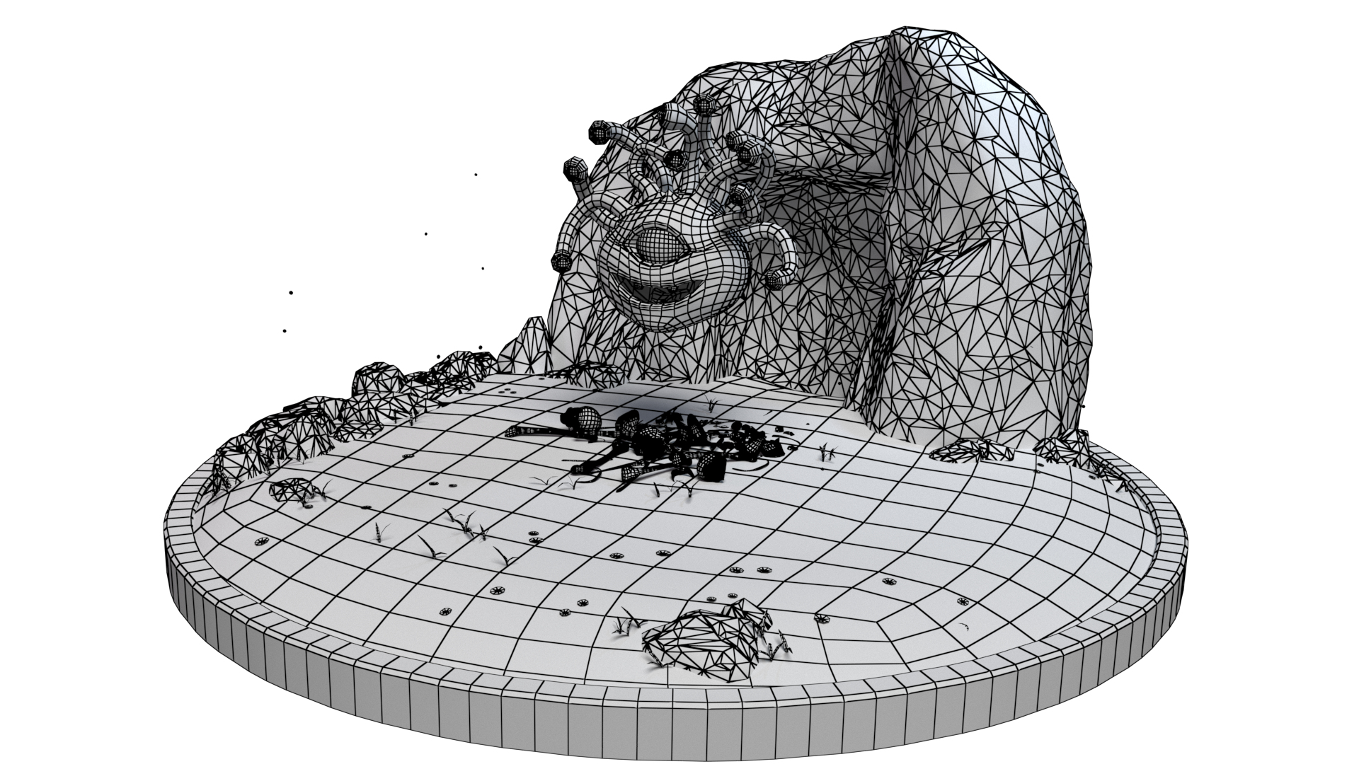 Stylized Cute Beholder Diorama 3D Model - TurboSquid 1732448