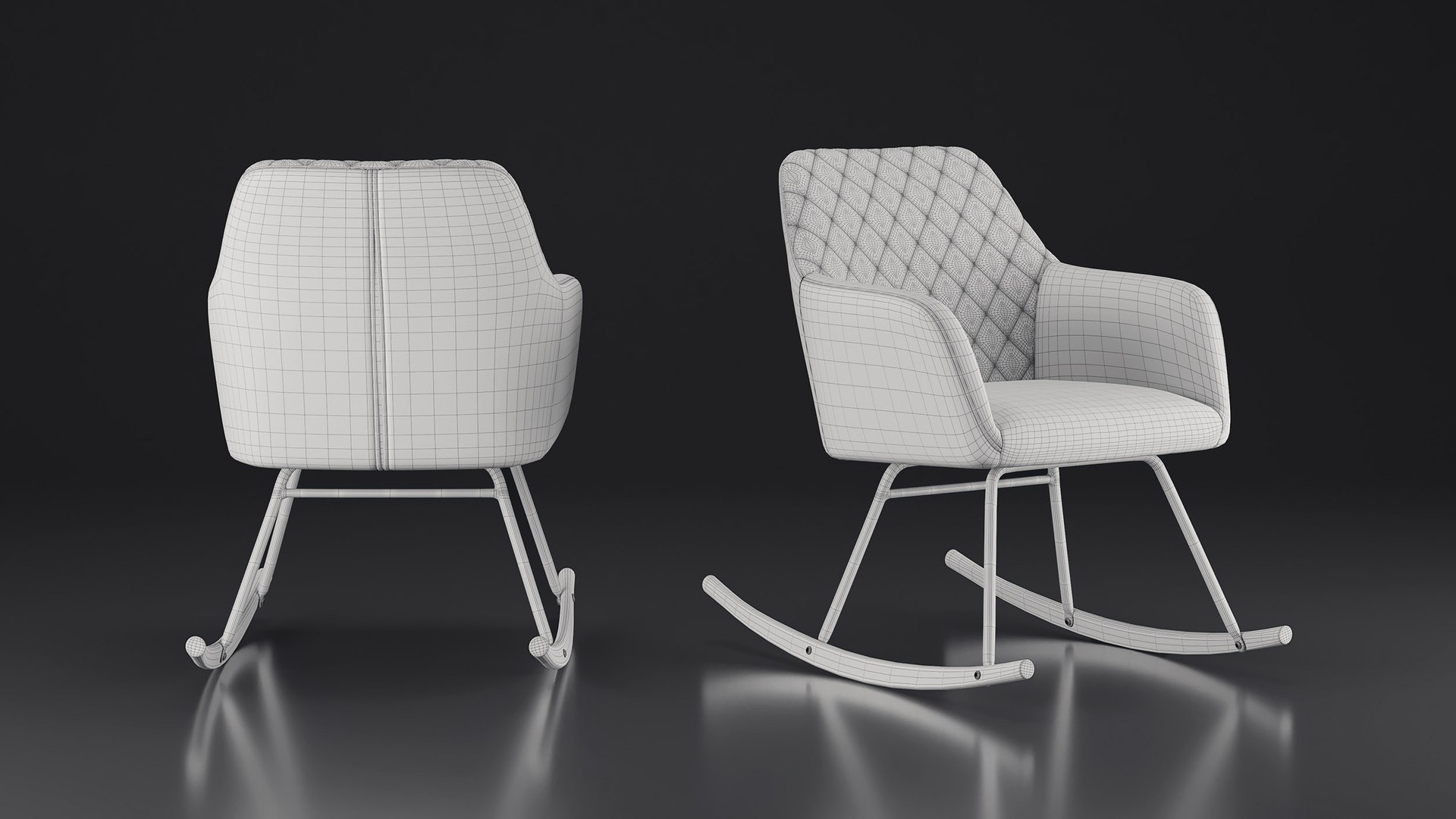 3D Richmond Rocking Chair model - TurboSquid 1904869