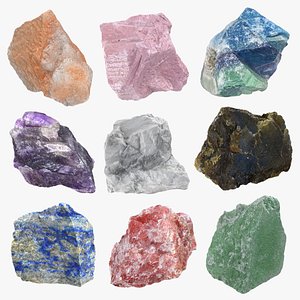 Low Poly Crystal 3D Models With Enhanced License Tiers For Download ...