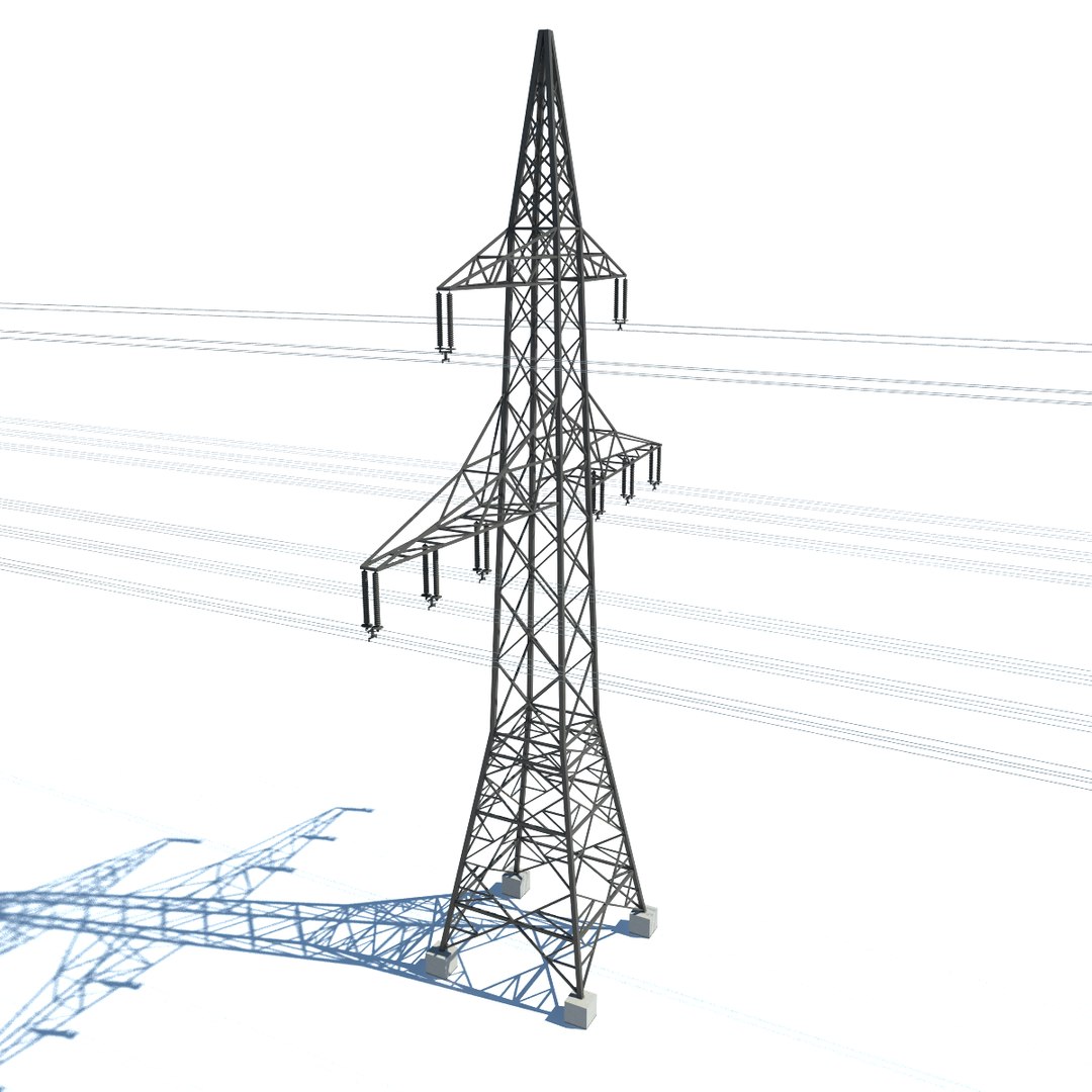 3d Electrical Tower Model