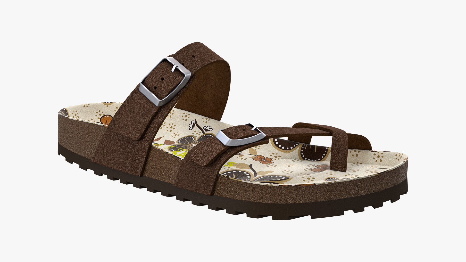 3D Triple-Strap Sandals Pattern - TurboSquid 2160354