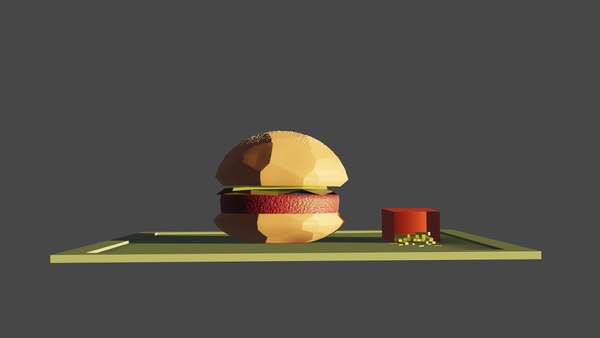 Voxel Burger 3D model - TurboSquid 1946677