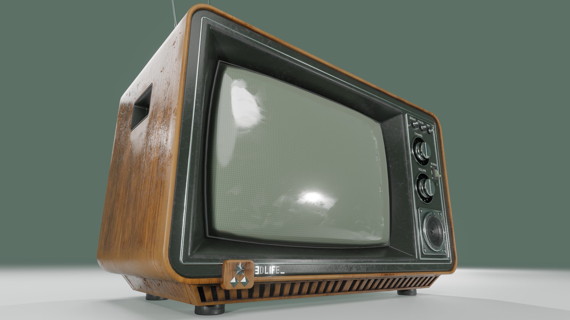 3D Old TV - TurboSquid 2217396