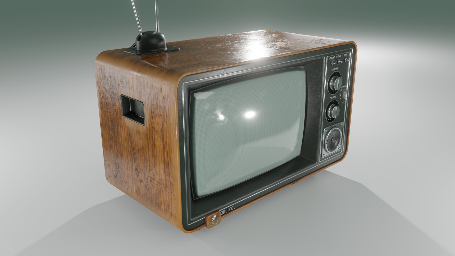 3D Old TV - TurboSquid 2217396