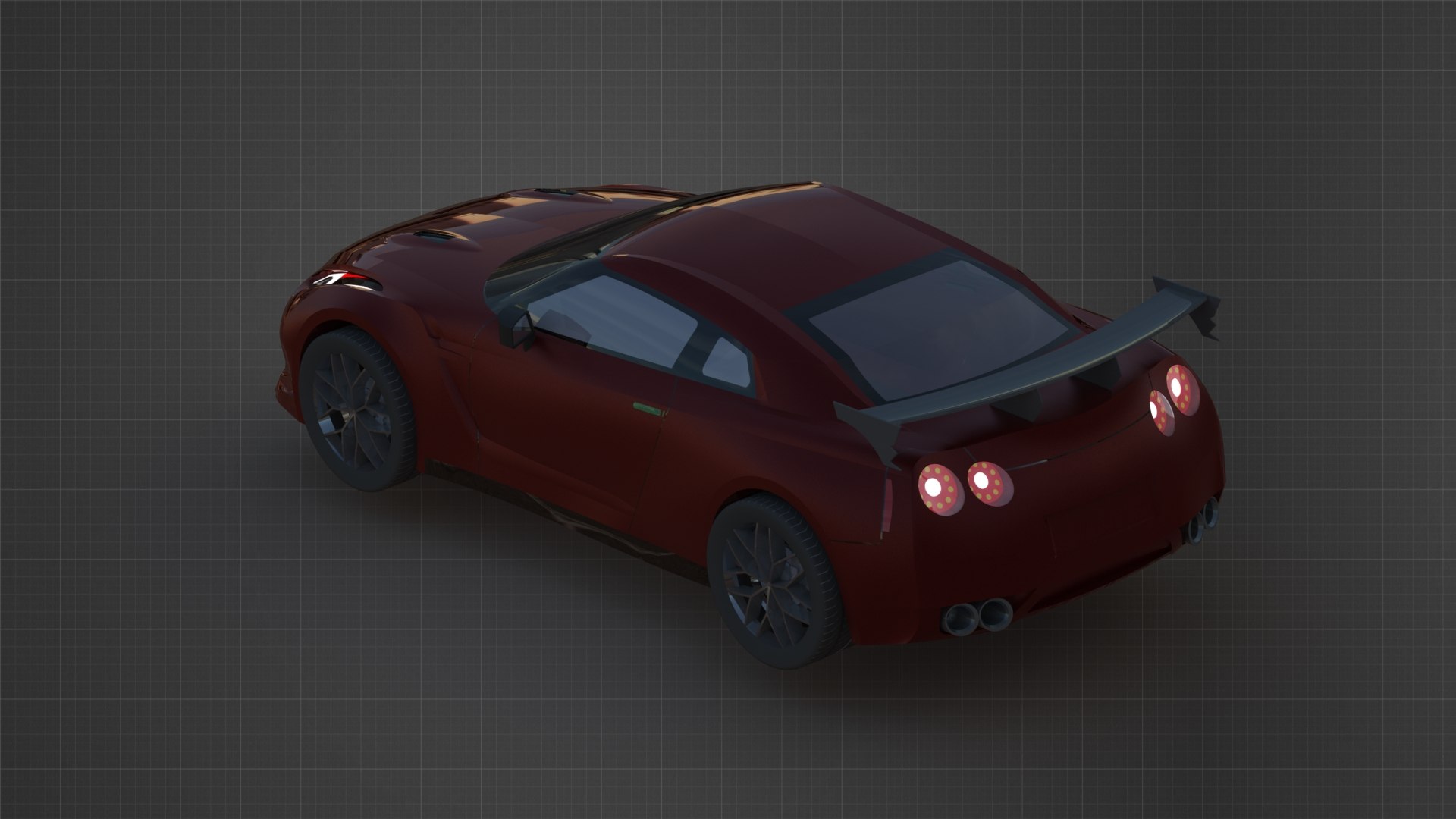3D NISSAN GTR Model - TurboSquid 2002621