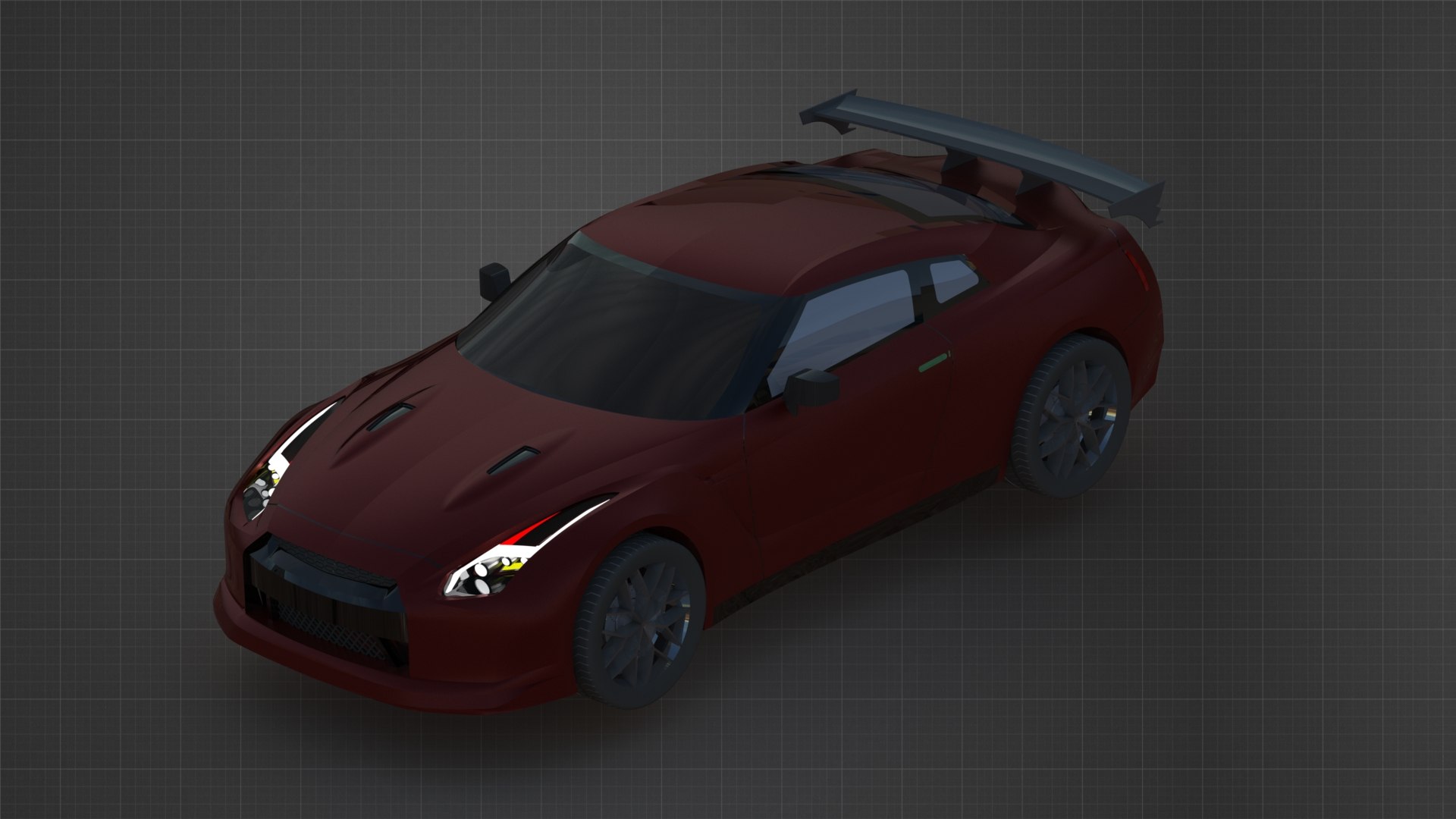 3D NISSAN GTR Model - TurboSquid 2002621