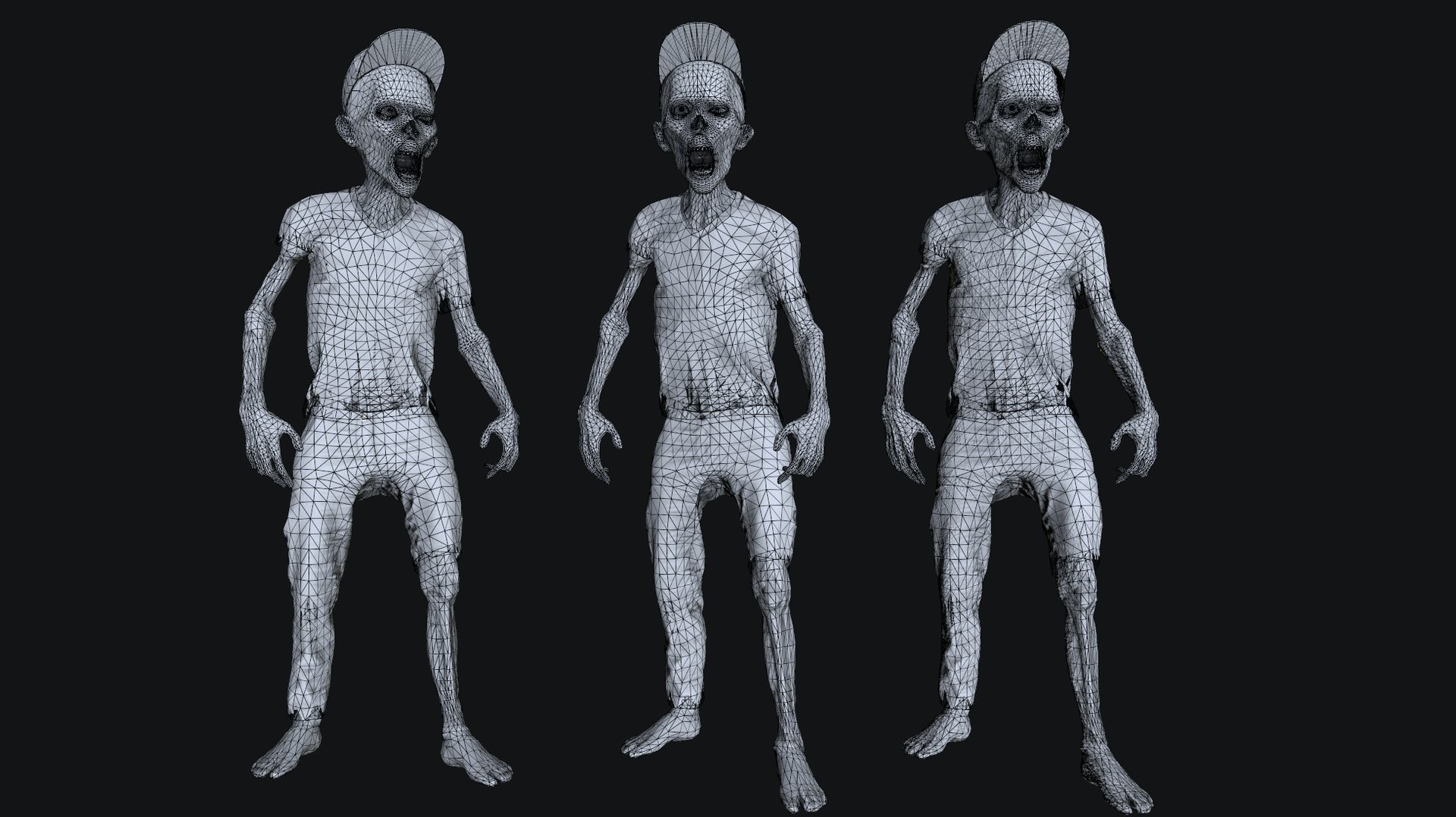 Classic Zombie Teen 3D Model - TurboSquid 2183176