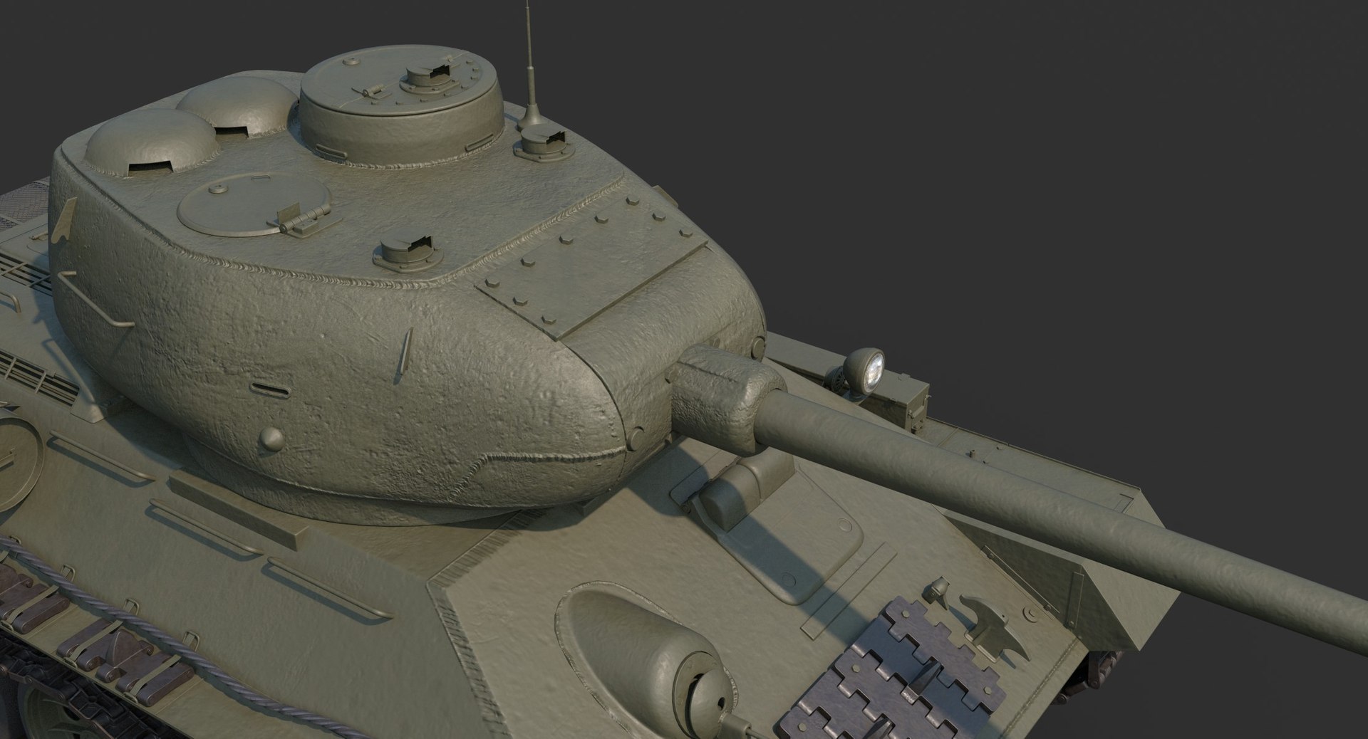 3D Soviet Tank T-34-85 Clean - TurboSquid 1366812