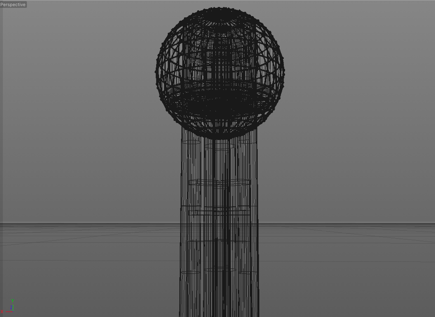 3ds max reunion tower dallas texas