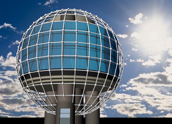 3ds max reunion tower dallas texas