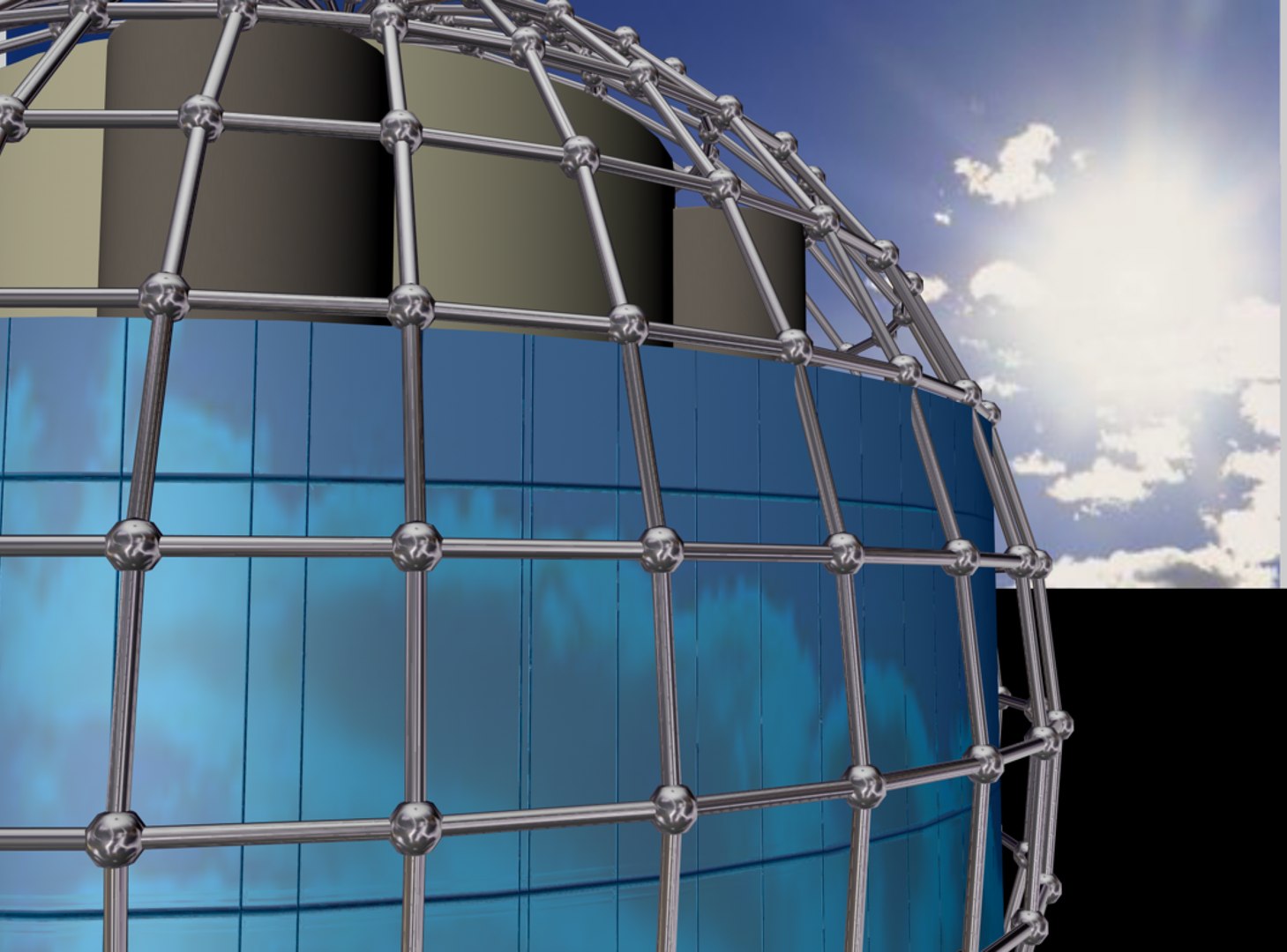 3ds Max Reunion Tower Dallas Texas