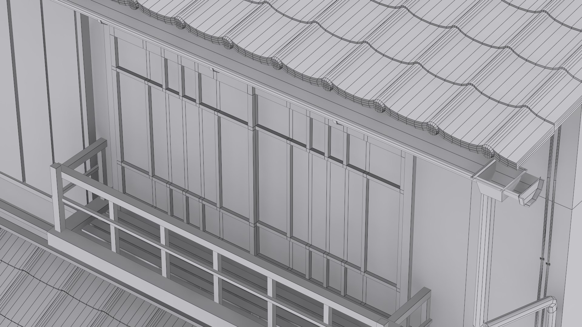 Old kyoto townhouse building 3D model - TurboSquid 1436619