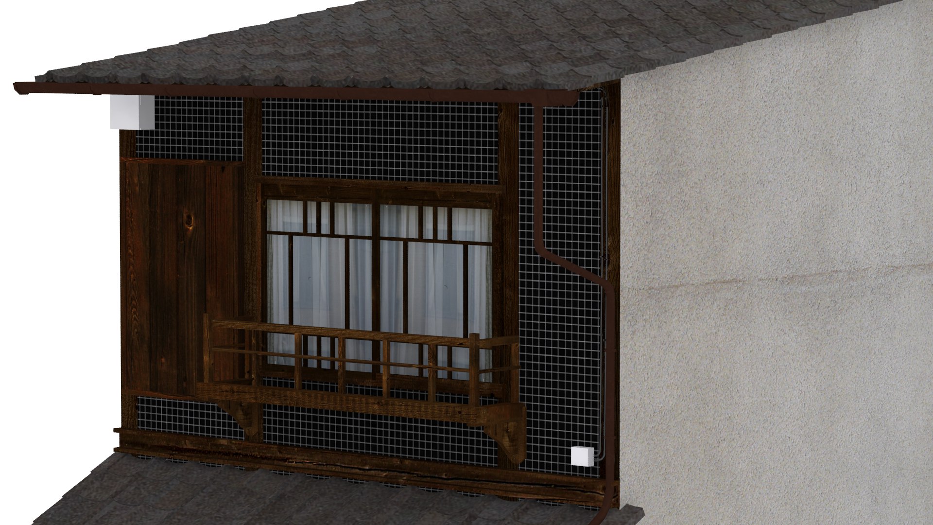 Old kyoto townhouse building 3D model - TurboSquid 1436619