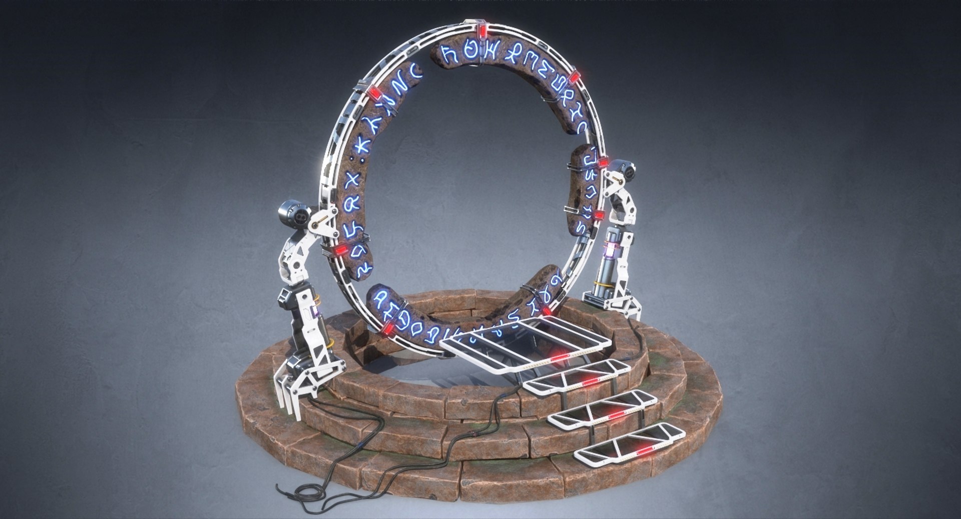 3D ancient teleport - TurboSquid 1421953