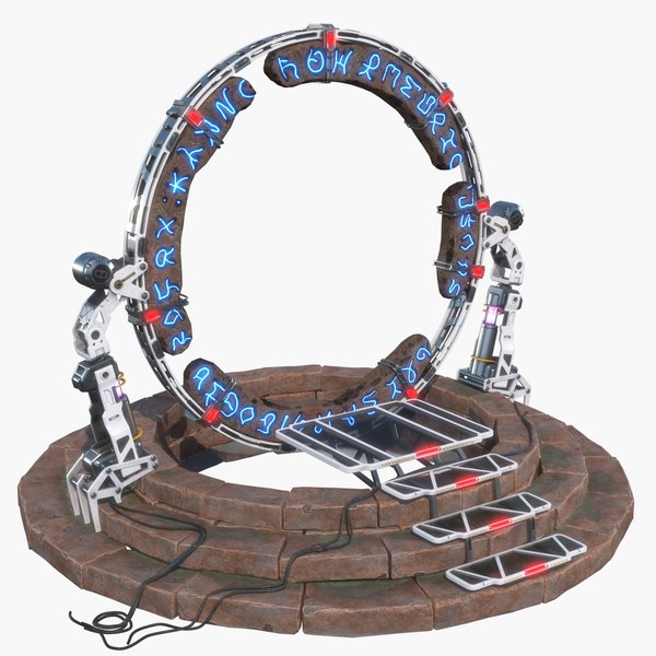 3D sci-fi teleport model - TurboSquid 1300341