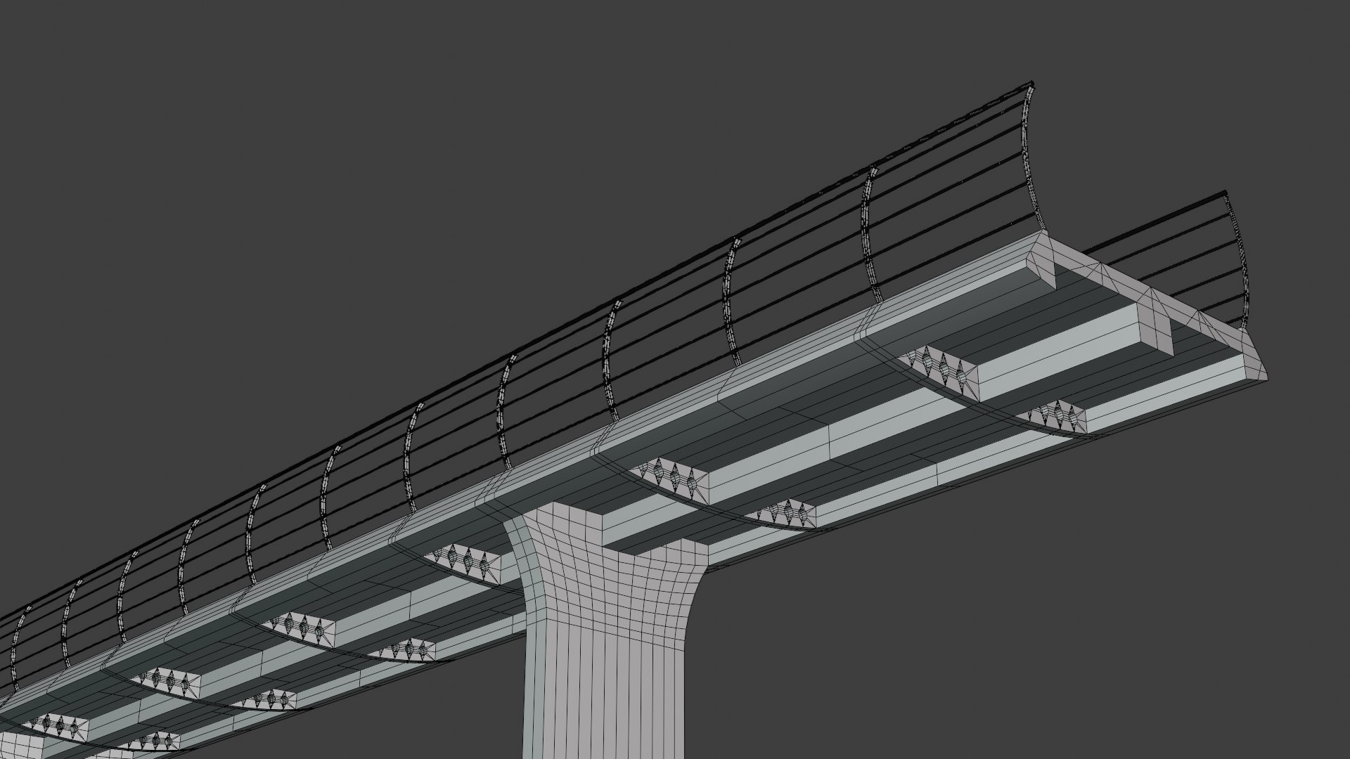 Pedestrian Bridge Simple PBR 3D Model - TurboSquid 2274077