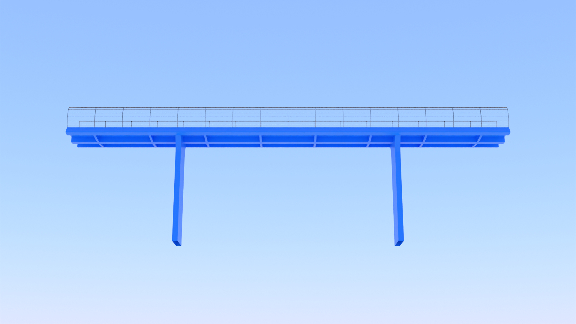Pedestrian Bridge Simple PBR 3D Model - TurboSquid 2274077