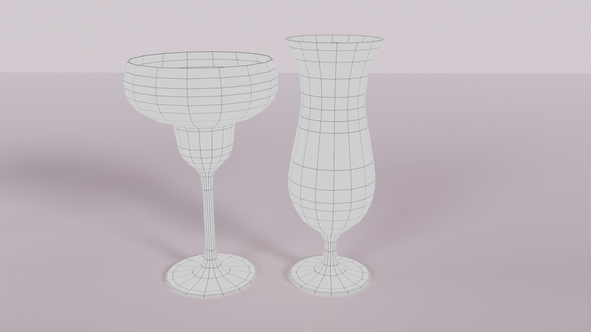 3D Cocktails Glasses Set Model - TurboSquid 2018516