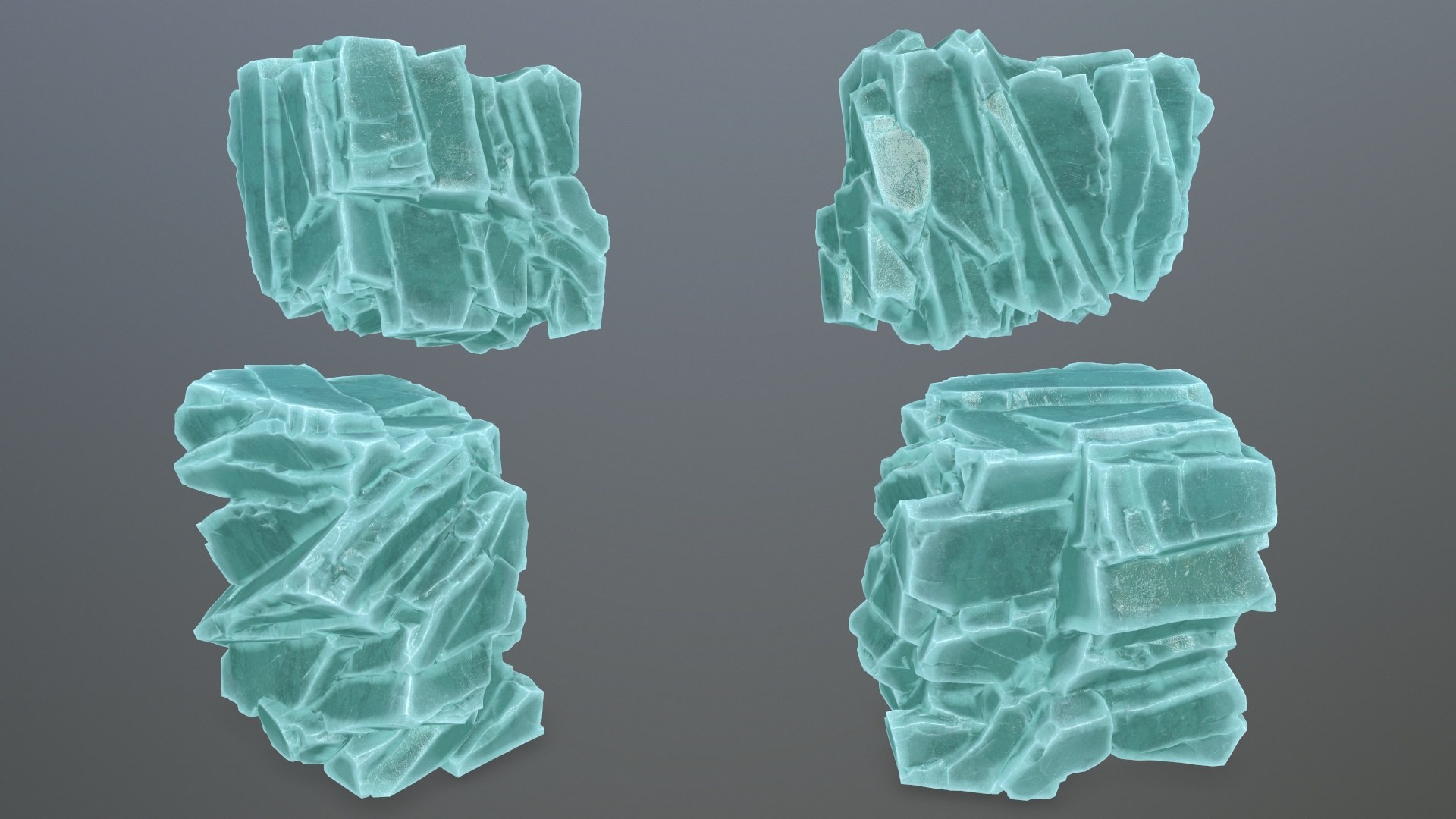 3D Ice Rocks - TurboSquid 2067223