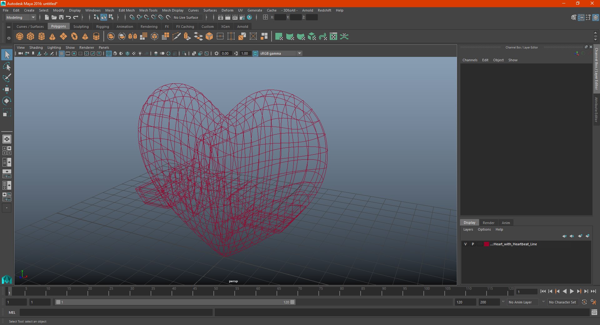 Heart with Heartbeat Line 3D model - TurboSquid 1799370