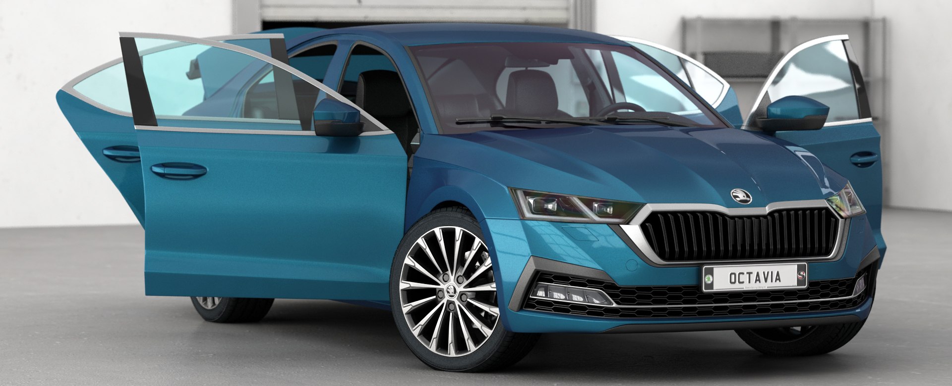 3D model realistic skoda octavia 2020 - TurboSquid 1584144