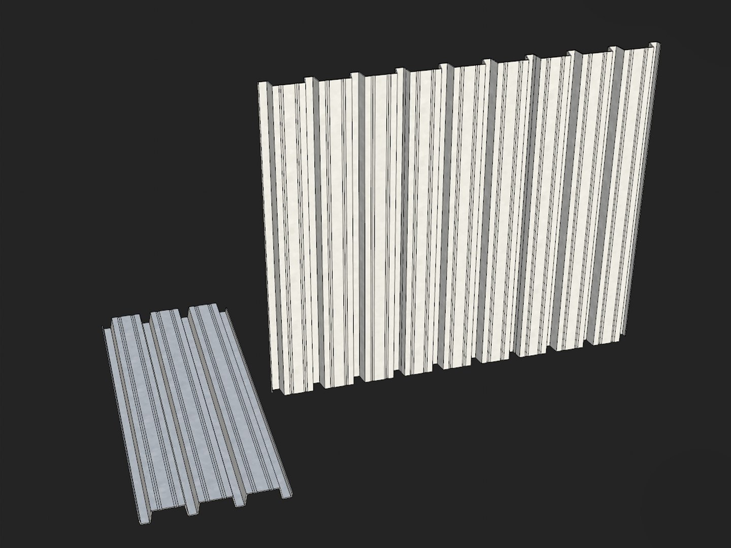 3D Model Corrugated Galvanized Sheets 9 - TurboSquid 2190061