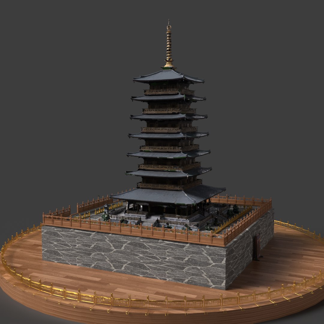 Chinese Ancient Tower 3D - TurboSquid 2325506