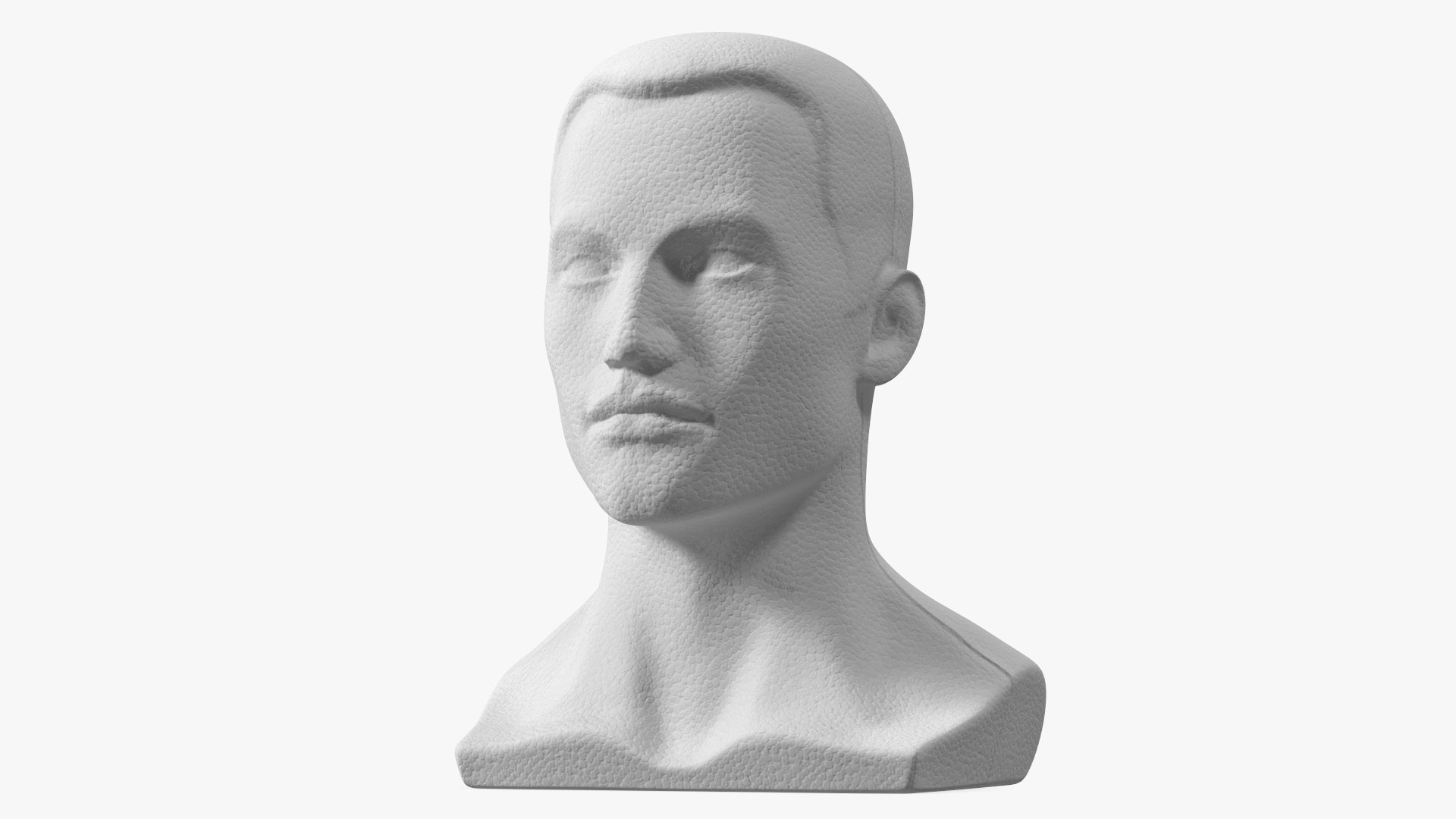 Styrofoam Male Mannequin Head With Hair 3D Model - TurboSquid 2220678