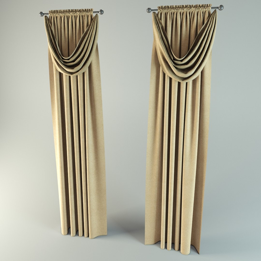 curtain 3d model