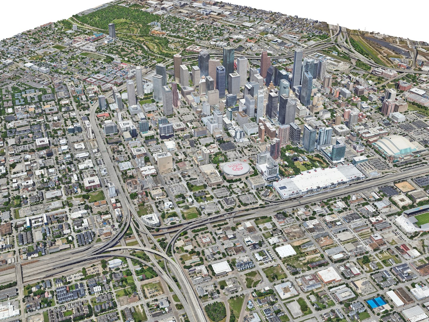 3D Houston Downtown - TurboSquid 2141586