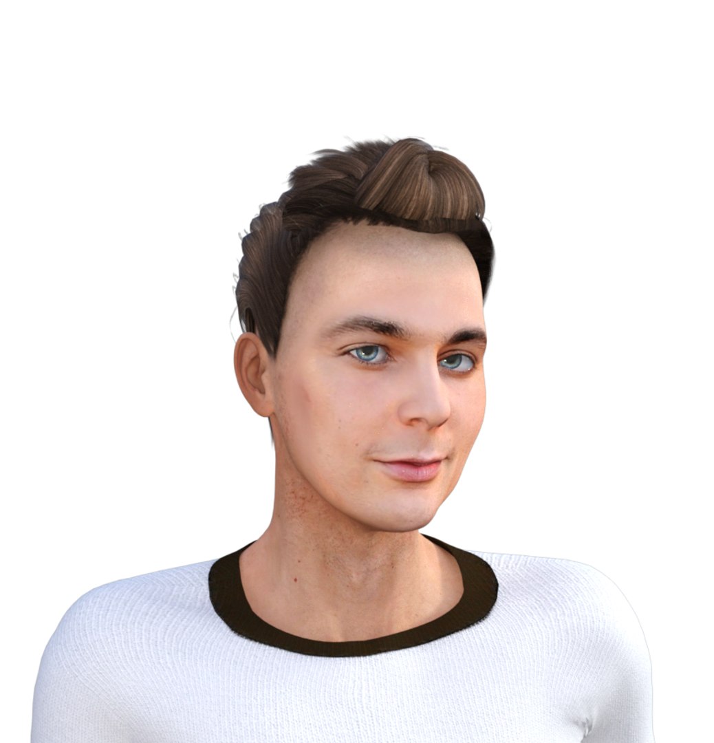 3D Model Jim Parson Sheldon Rigged - TurboSquid 1446580