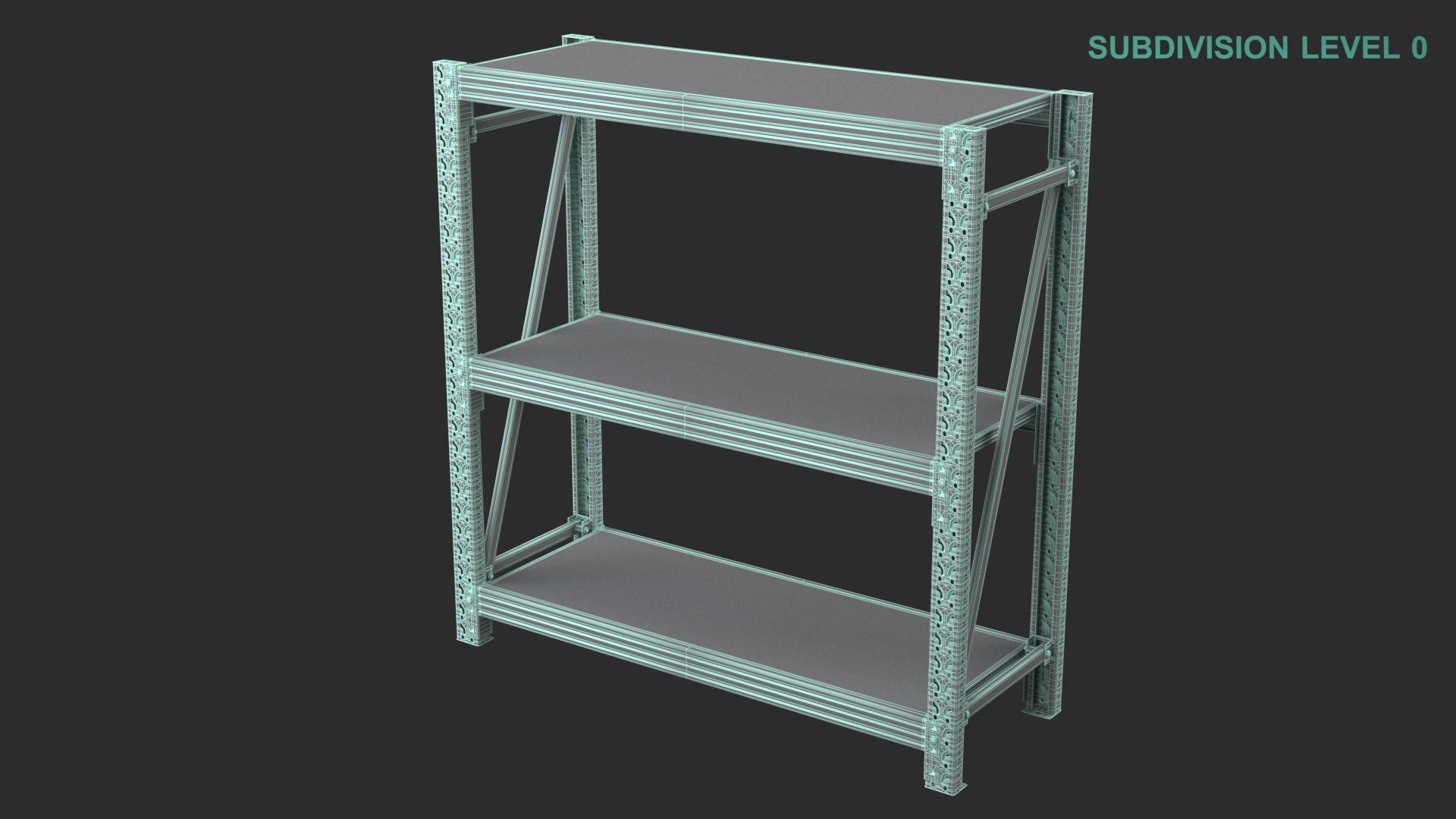 Warehouse Shelf model - TurboSquid 2120971