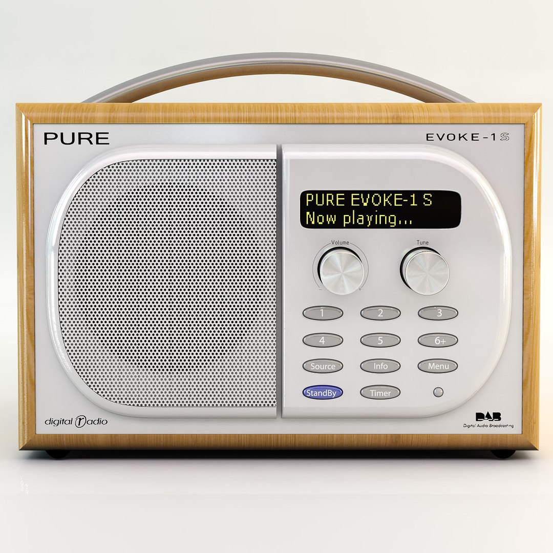 Pure Evoke 1s Radio 3d Model